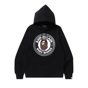 A BATHING APE Busy Works Pullover Hoodie - Black