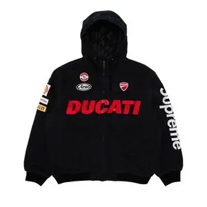 Supreme X Ducati Hooded Racing Jacket - Black