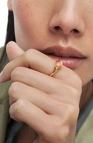 PDPAOLA Bay Gemstone Ring - Sunstone