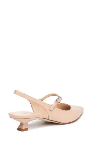 NEROGIARDINI Pointed Toe Slingback Pumps - Natural