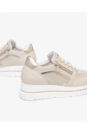 NEROGIARDINI Hidden Wedge Sneakers - Milk