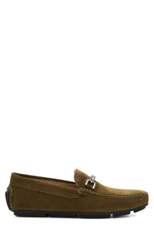Bruno Magli Taso Bit Driving Loafer - Sage Suede