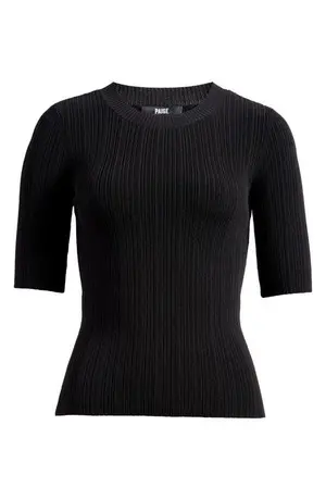 Paige Aranea Rib Elbow Length Sweater
