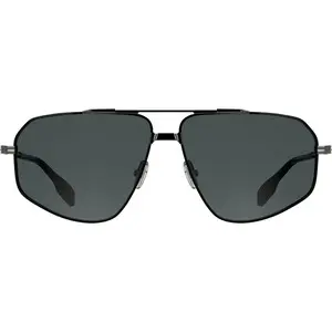Canada Goose Canada Goose 61mm Polarized Aviator Sunglasses Black