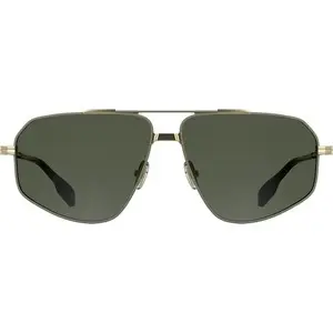 Canada Goose 61mm Polarized Aviator Sunglasses - Matte Gold