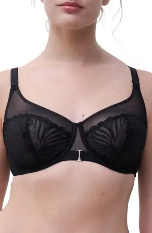 Chantelle Legend Full Coverage Underwire Bra - Black