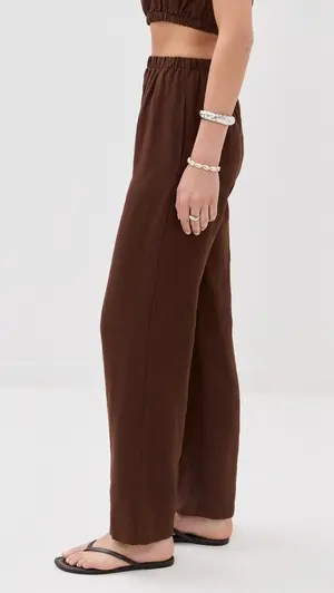 LE BOP Camille Pull-on Pants - Chocolate
