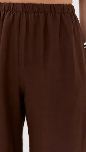 LE BOP Camille Pull-on Pants - Chocolate