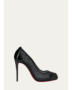 CHRISTIAN LOUBOUTIN Bridela Strass Pumps - Black