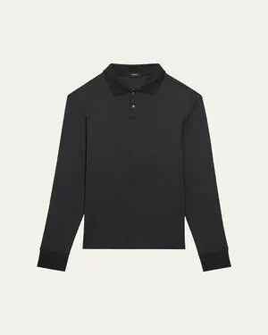 Theory Men's Goris Stretch Polo Shirt Black - 00