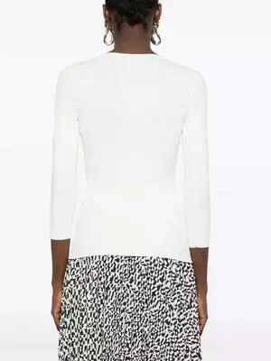 Elisabetta Franchi V-neck Ribbed Top