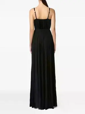 Elisabetta Franchi Floral-appliqué Detailing Dress - Black