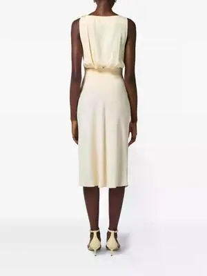 Elisabetta Franchi Corset Detailing Dress - Neutrals