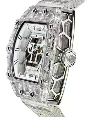 Philipp Plein Crypto King Hexagon Ice Breaker Watch - Neutrals