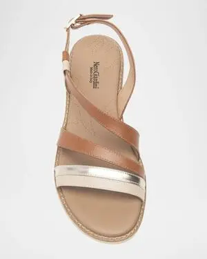 NEROGIARDINI Strappy Stiletto Sandals - Brown Multi