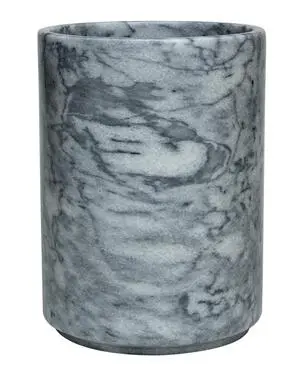 MARBLE CRAFTER Eris Collection Wastebasket With Liner - Cloud Gray