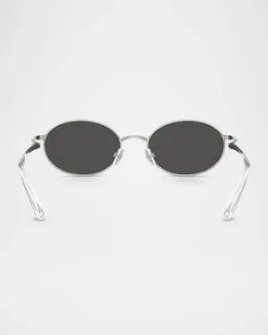 SWAROVSKI Metal Oval Sunglasses