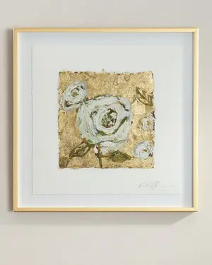RFA FINE ART And Roses" Giclee On Paper Wall Art - Gold