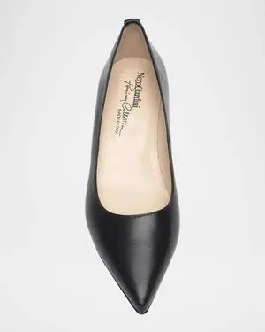 NEROGIARDINI Leather Kitten-heel Pumps