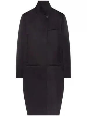 COURREGES Satin-finish Coat - Black