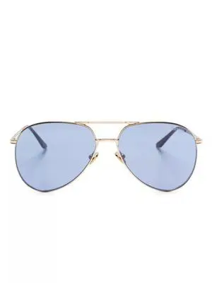 Valentino Garavani Pilot-frame Sunglasses - Gold