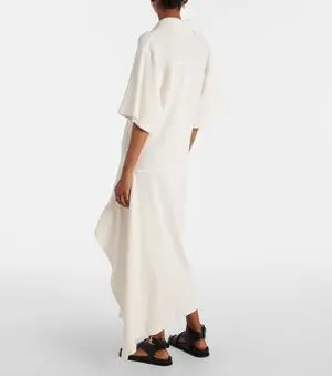 Plan C Cotton Midi Shirt Dress