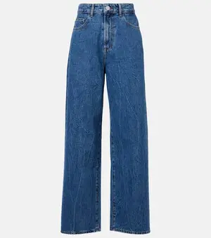 RÓHE High-rise Wide-leg Jeans - Blue