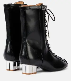 GANNI Lace-up Ankle Boots