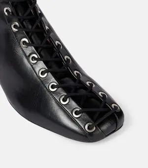 GANNI Lace-up Ankle Boots
