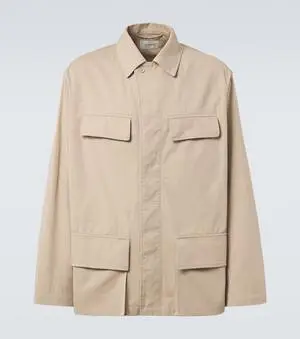 LEMAIRE Cotton Twill Overshirt - Beige