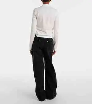 COURREGES Courrèges Cropped Cotton Shirt - White
