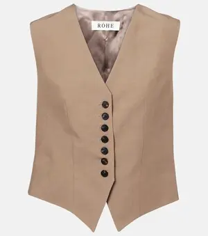 RÓHE Single-breasted Vest - Green