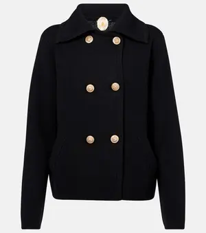 Jardin Des Orangers Double-breasted Wool And Cashmere Jacket - Black