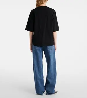 RÓHE Cotton Jersey T-shirt - Black