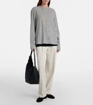 RÓHE Cotton Jersey T-shirt - Grey
