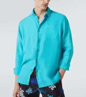 Vilebrequin Linen Shirt - Blue
