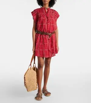 MARANT ETOILE Leazali Printed Cotton Minidress