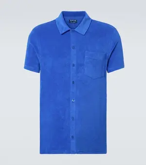 Vilebrequin Cotton-blend Terry Bowling Shirt - Blue