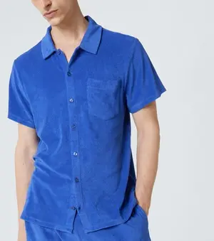 Vilebrequin Cotton-blend Terry Bowling Shirt - Blue