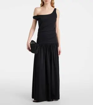 RÓHE One-shoulder Plissé Maxi Dress