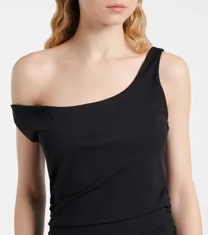 RÓHE One-shoulder Plissé Maxi Dress