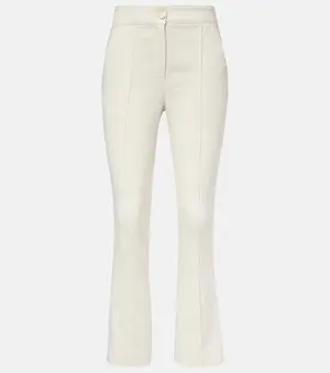 Veronica Beard Kimra Cropped Straight Pants - White