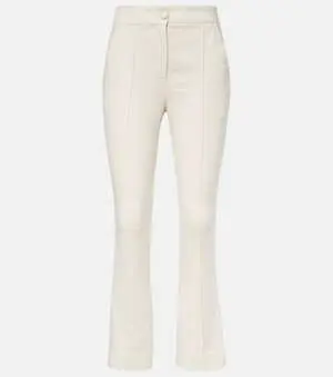 Veronica Beard Kimra Cropped Straight Pants - White