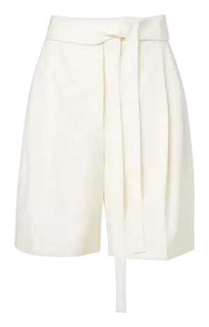 RÓHE Belted Bermuda Shorts - White