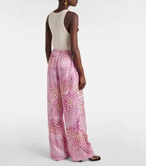Dries Van Noten Jacquard Wide-leg Pants