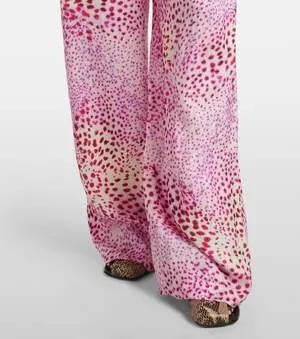 Dries Van Noten Jacquard Wide-leg Pants