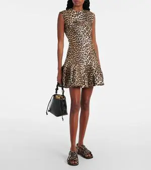 GANNI Leopard-print Sandals