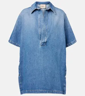 Plan C Oversized Denim Shirt