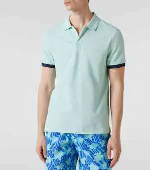 Vilebrequin Cotton Piqué Polo Shirt - Blue