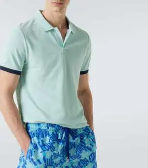 Vilebrequin Cotton Piqué Polo Shirt - Blue